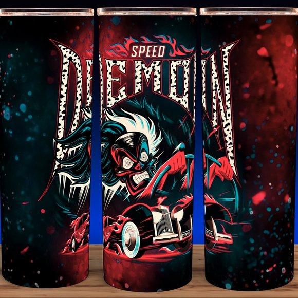 Dining | Evil Queens Cruella De Vil Speed Demon Cartoon Cup Mug Tumbler ...
